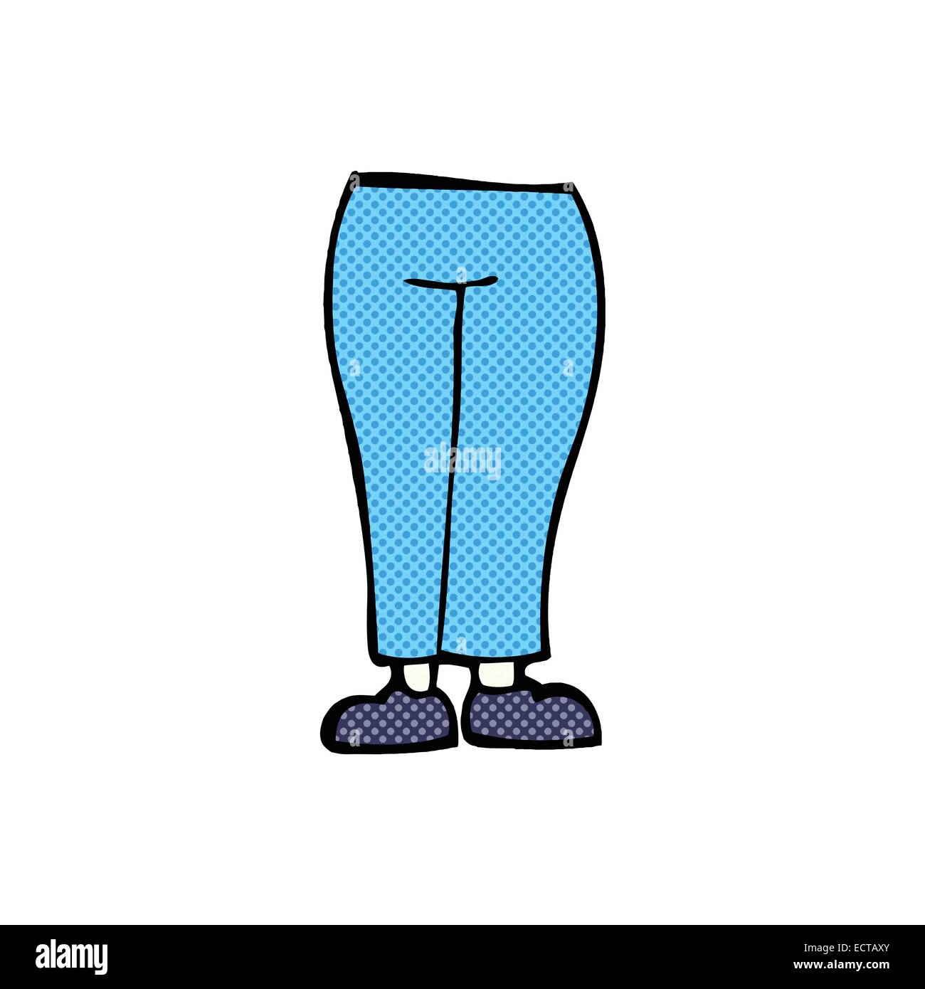 retro comic book style cartoon legs Stock Vector Image & Art - Alamy