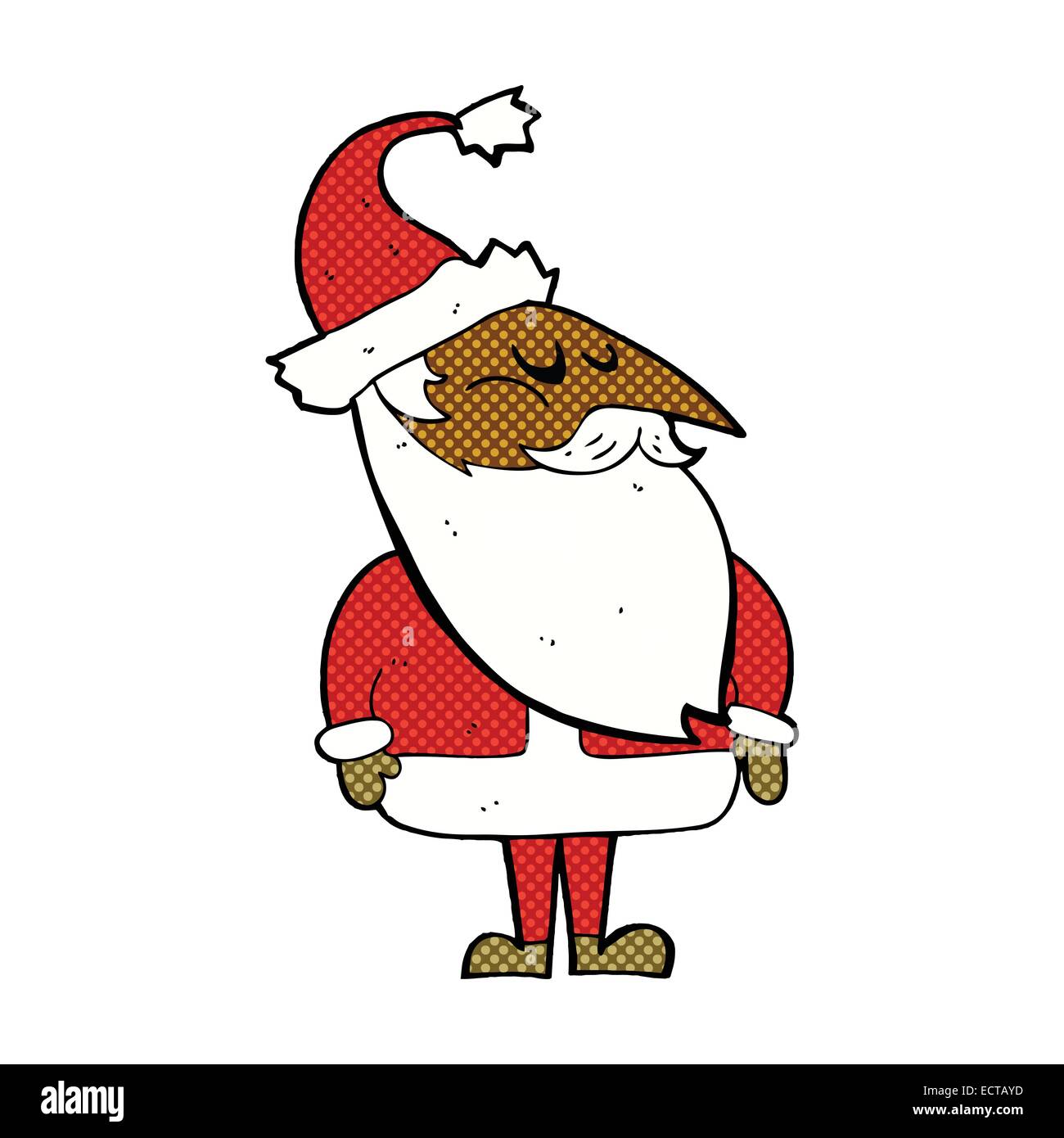 retro comic book style cartoon santa claus Stock Vector Image & Art - Alamy