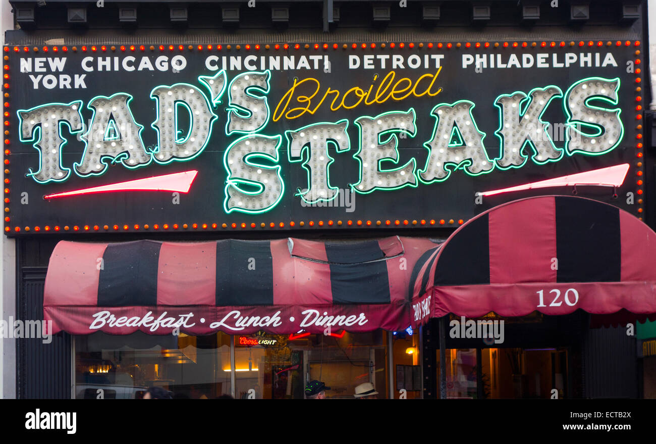 Tad's steak house San Francisco CA Stock Photo - Alamy