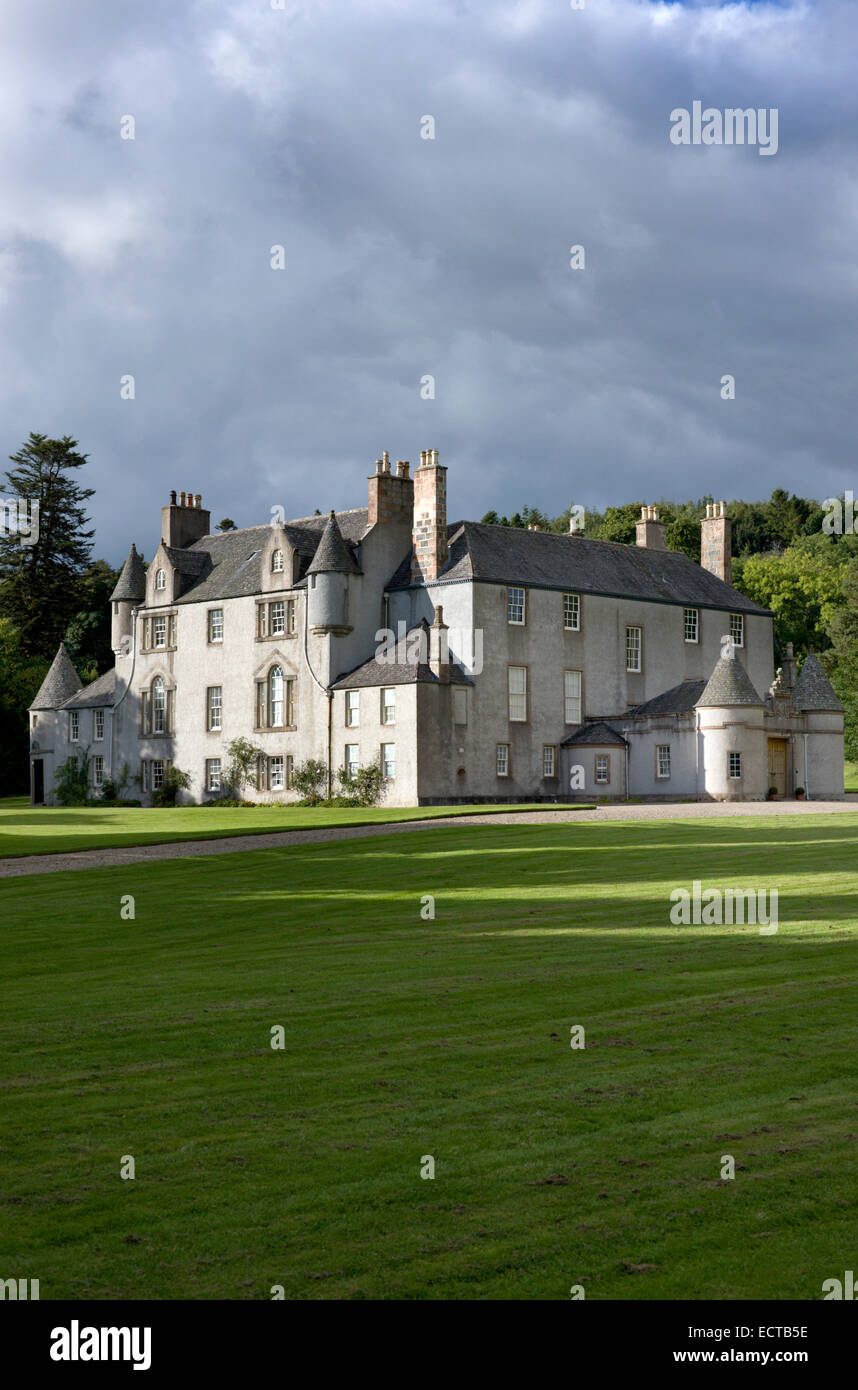 The beautiful scottish tower house of Leith Hall built in 1650 with its ...