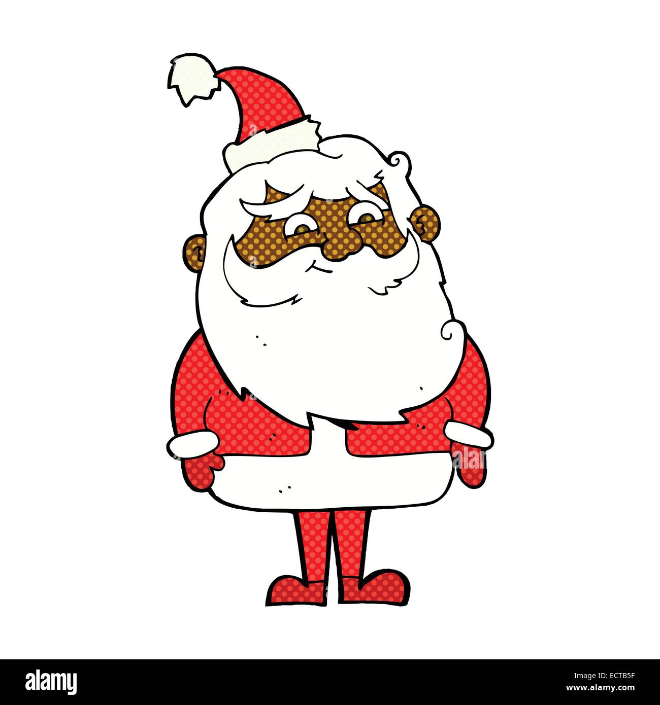 retro comic book style cartoon santa claus Stock Vector Image & Art - Alamy