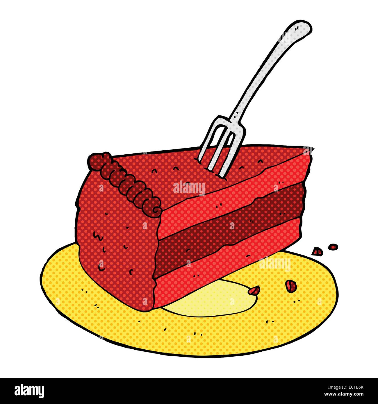 retro comic book style cartoon cake Stock Vector Image & Art - Alamy