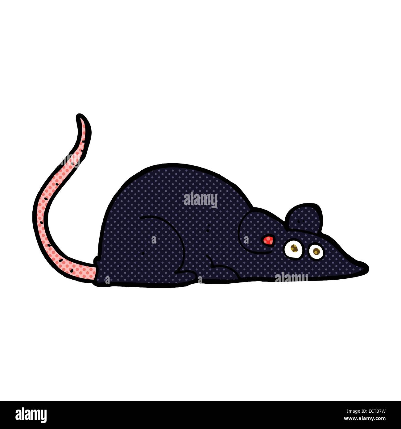 retro comic book style cartoon black rat Stock Vector Image & Art - Alamy