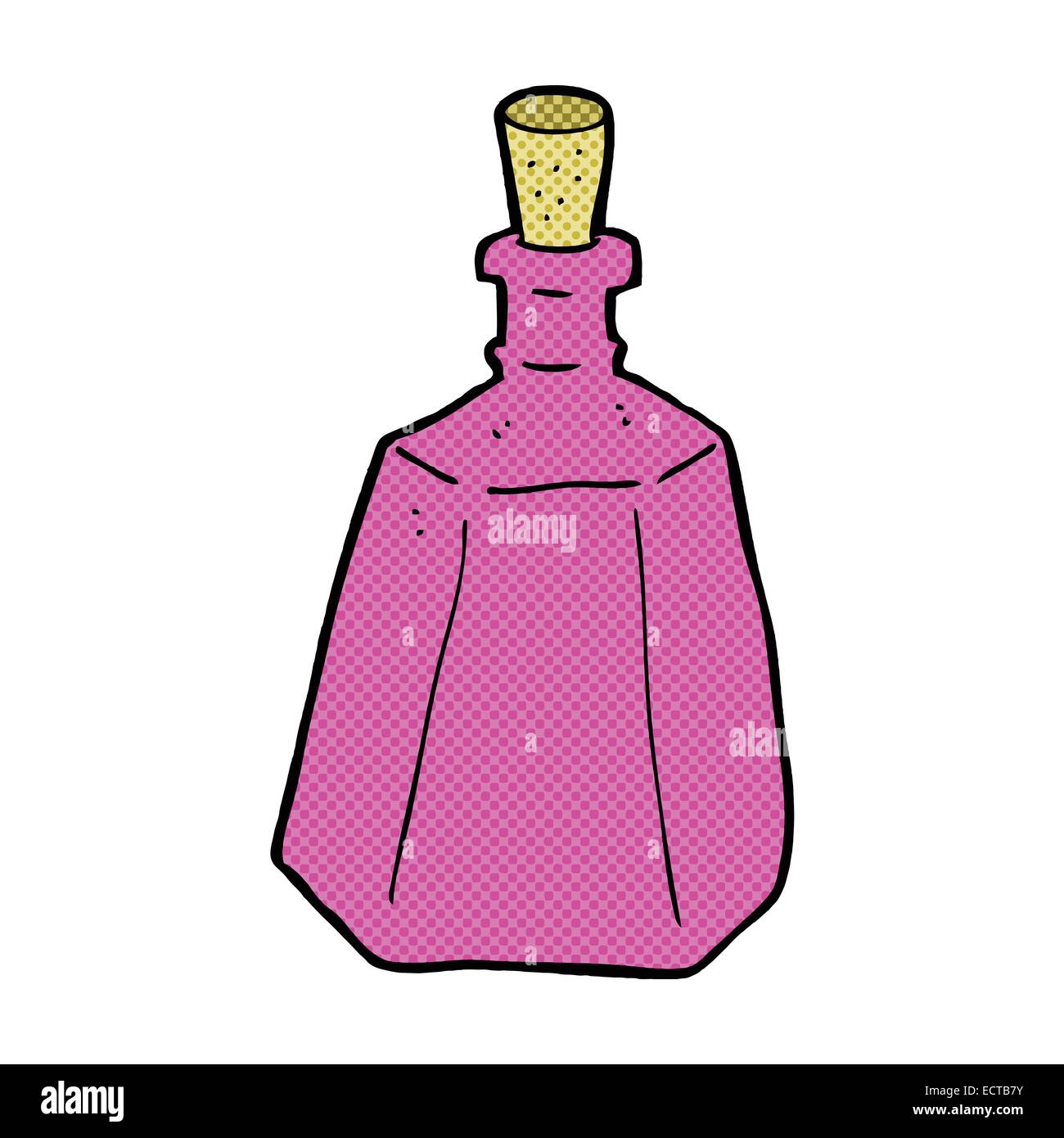 retro comic book style cartoon potion bottle Stock Vector Image & Art ...