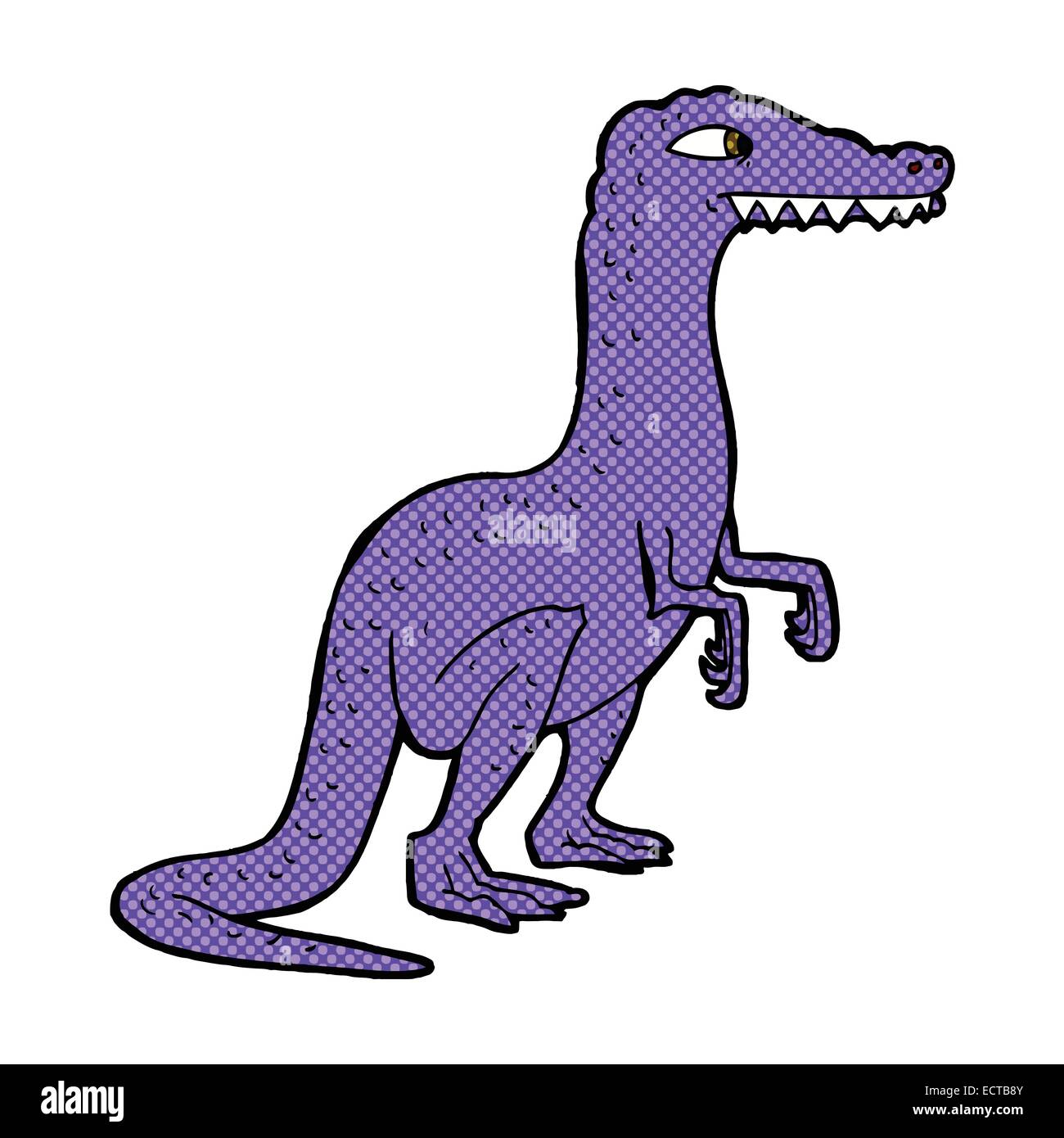 retro comic book style cartoon dinosaur Stock Vector Image & Art - Alamy