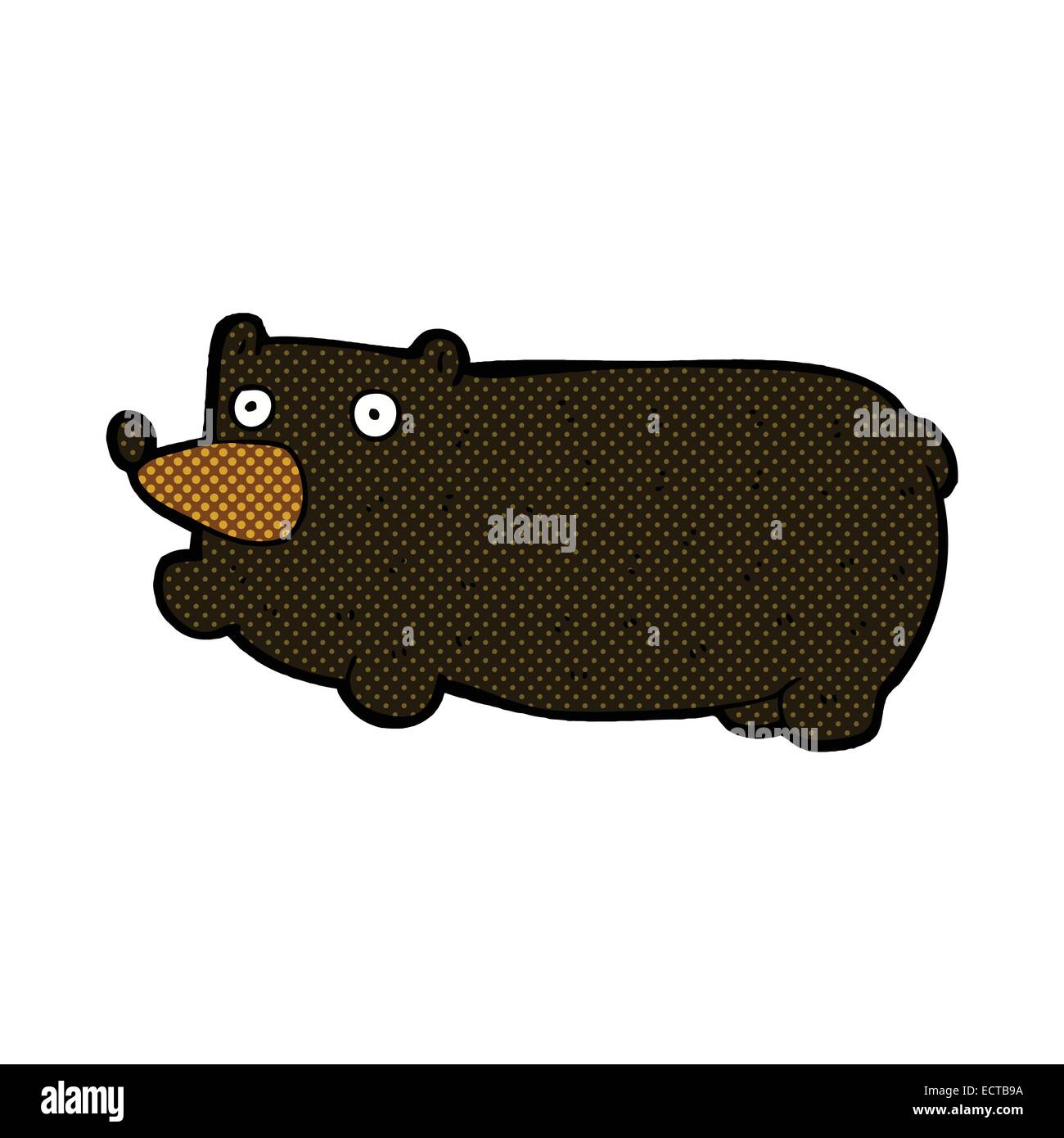 funny retro comic book style cartoon bear Stock Vector Image & Art - Alamy