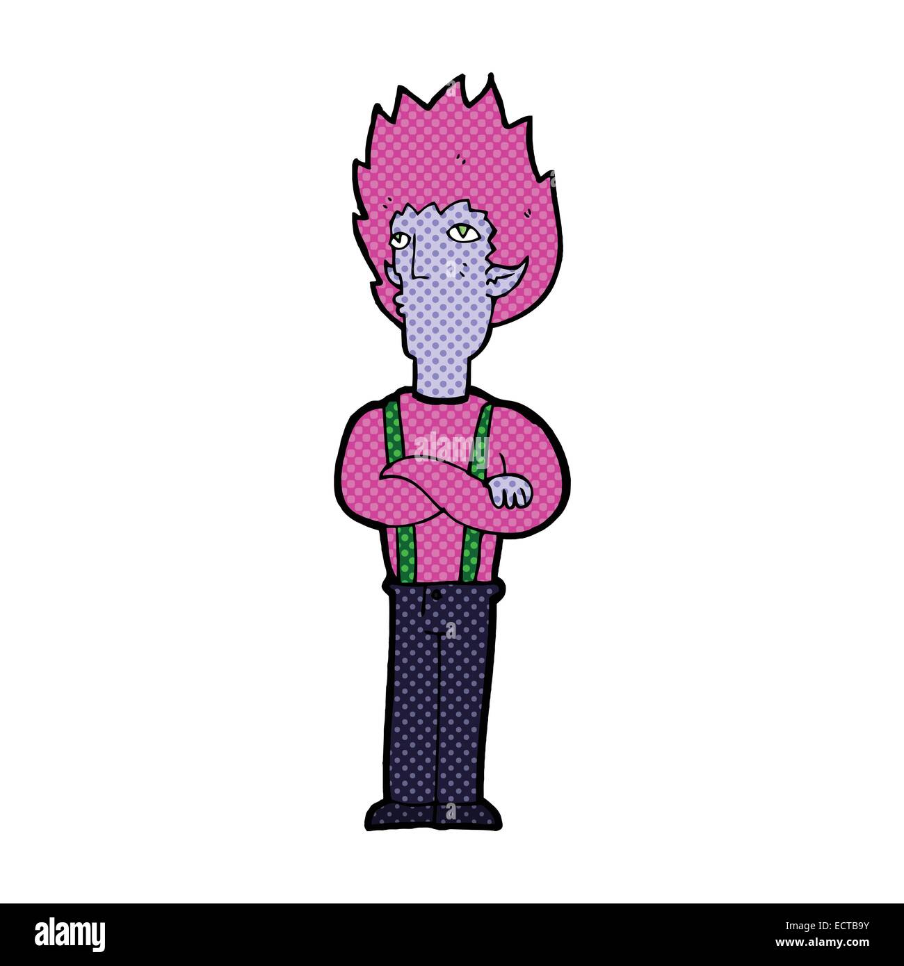 retro comic book style cartoon vampire man Stock Vector Image & Art - Alamy