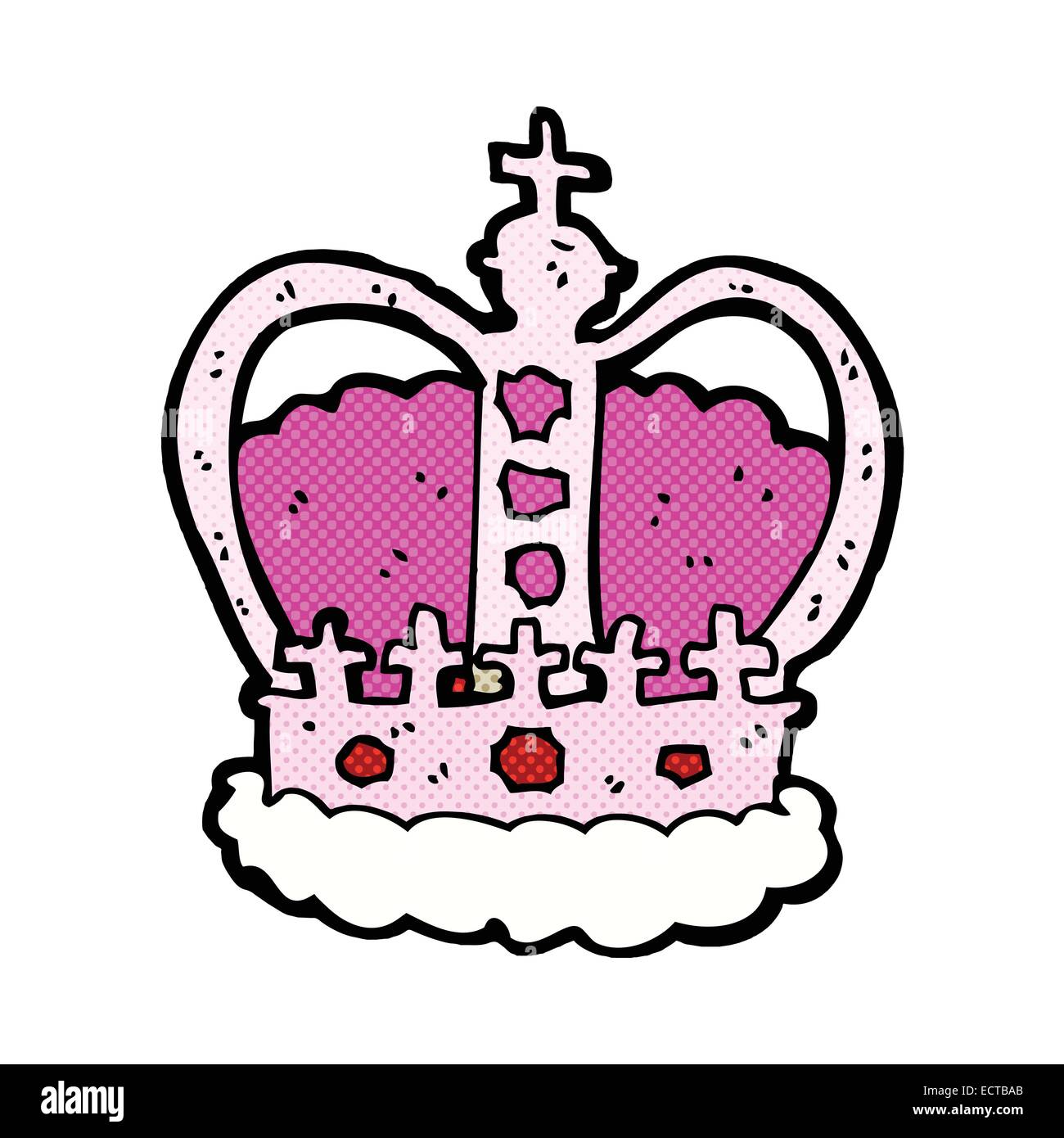 retro comic book style cartoon royal crown Stock Vector Image & Art - Alamy