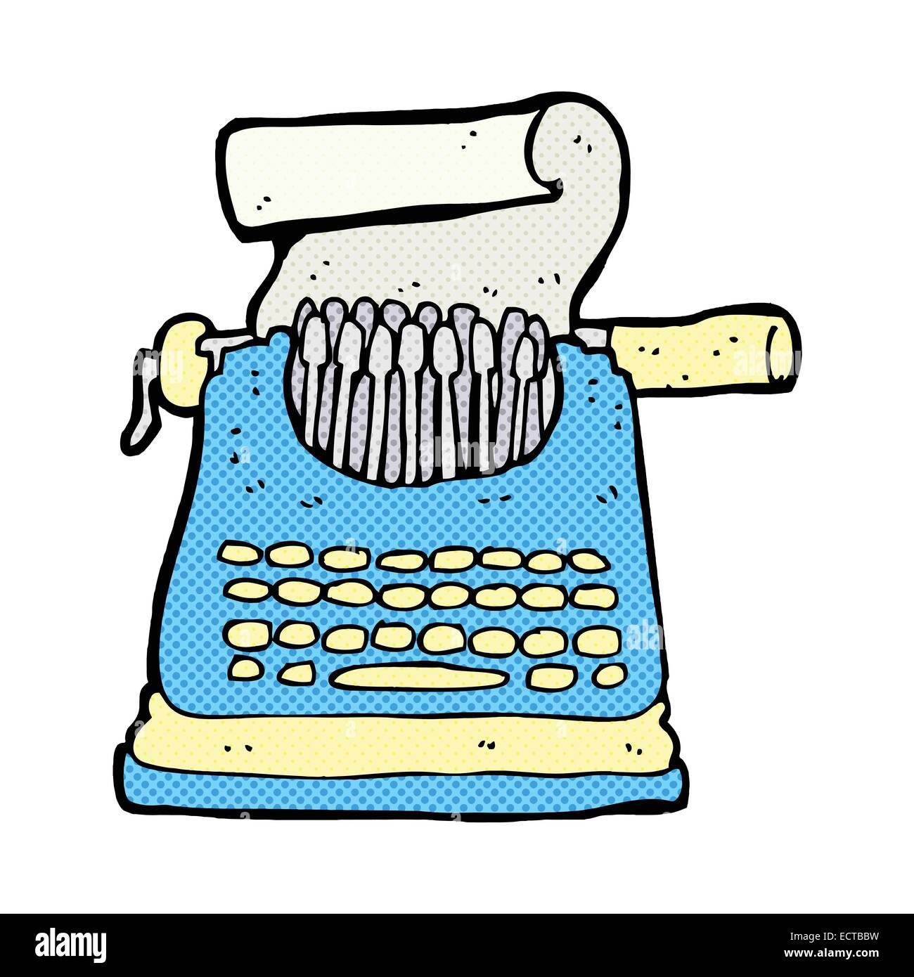 Comic typewriter hi-res stock photography and images - Alamy