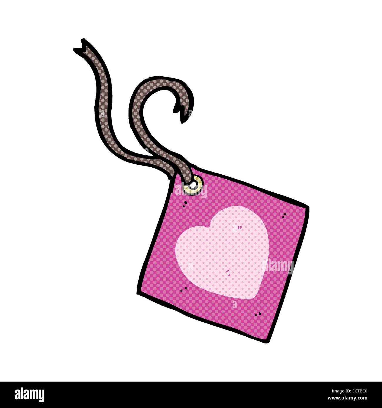 retro comic book style cartoon gift tag Stock Vector Image & Art - Alamy