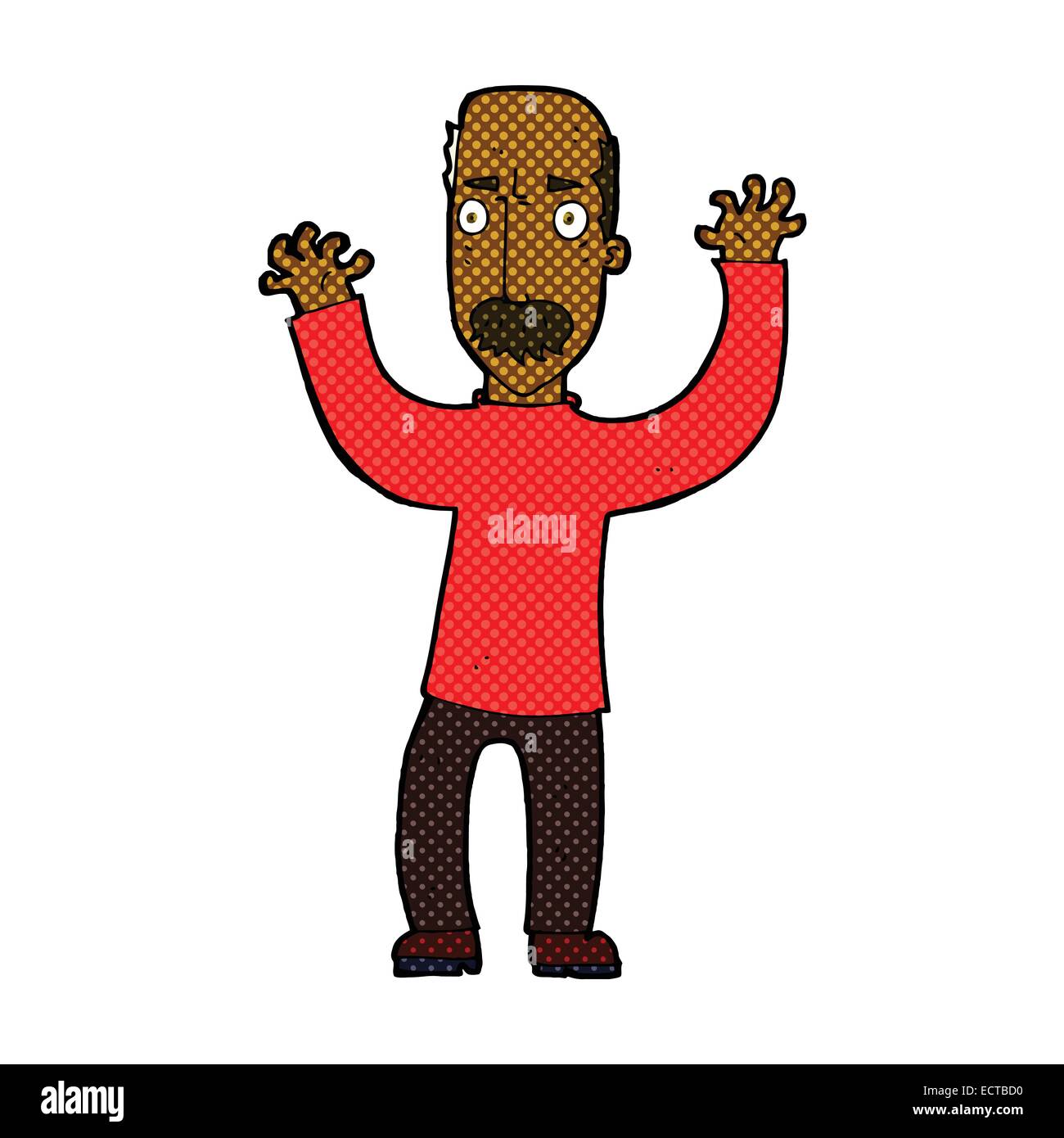 retro comic book style cartoon angry dad Stock Vector Image & Art - Alamy