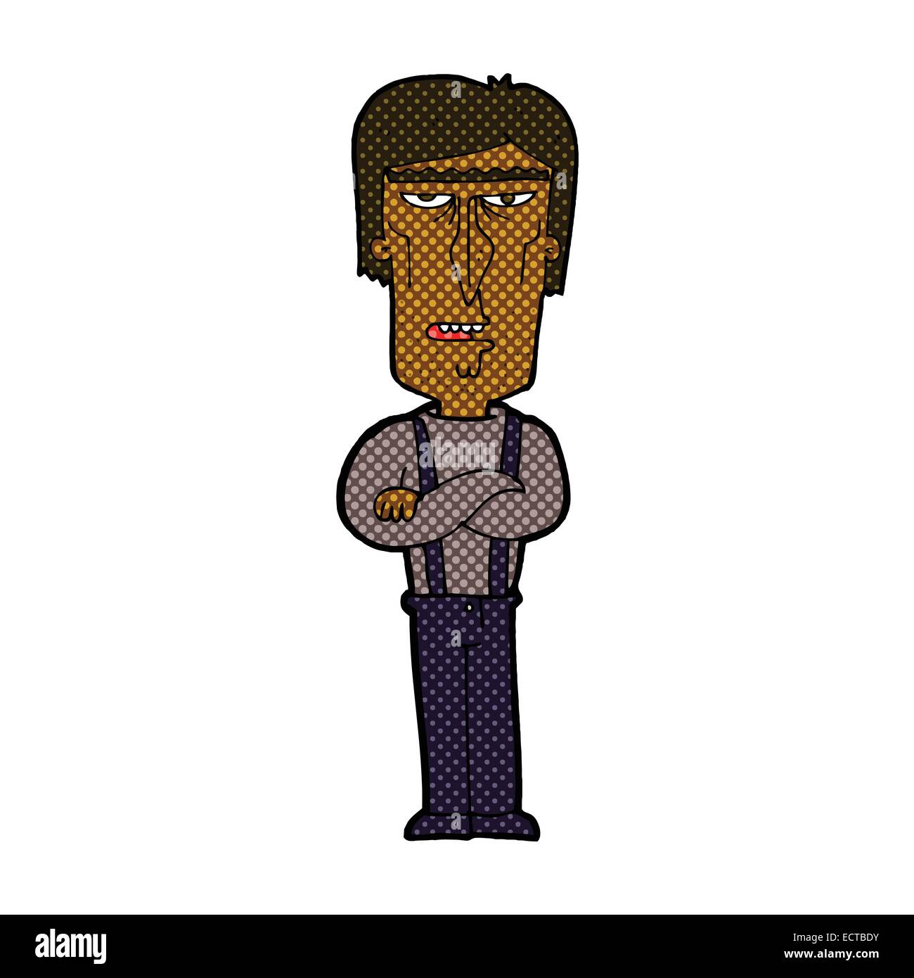 retro comic book style cartoon angry man Stock Vector Image & Art - Alamy