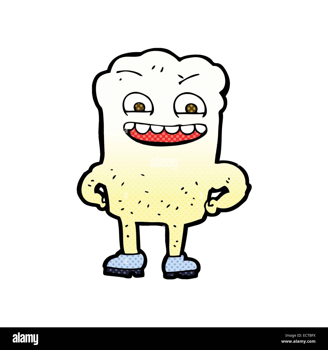 retro comic book style cartoon happy tooth Stock Vector Image & Art - Alamy
