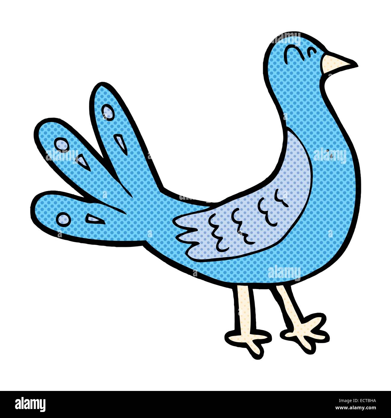 retro comic book style cartoon bird Stock Vector Image & Art - Alamy