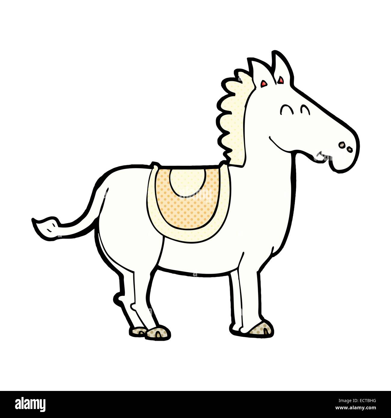 retro comic book style cartoon donkey Stock Vector Image & Art - Alamy
