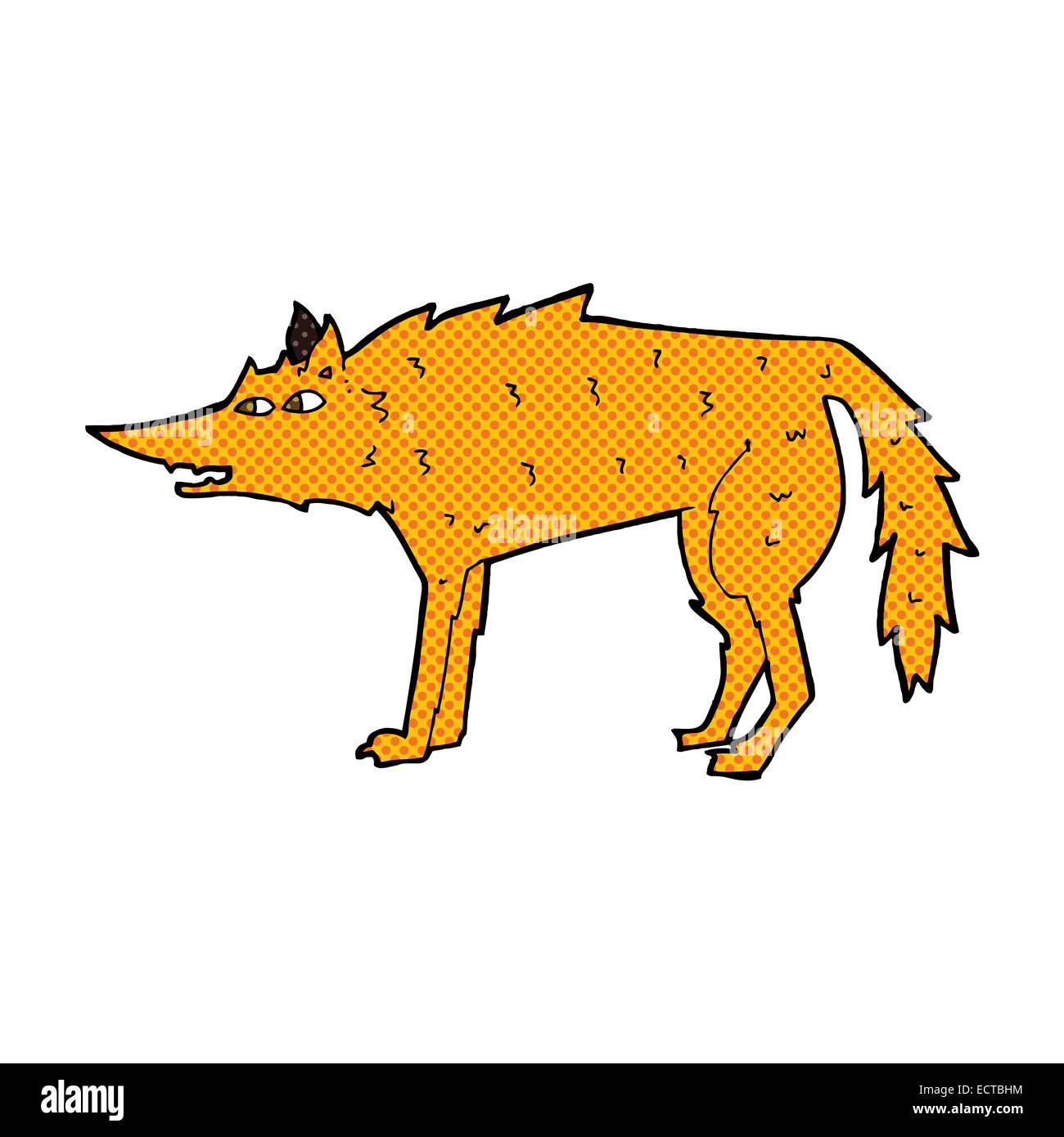 retro comic book style cartoon fox Stock Vector Image & Art - Alamy