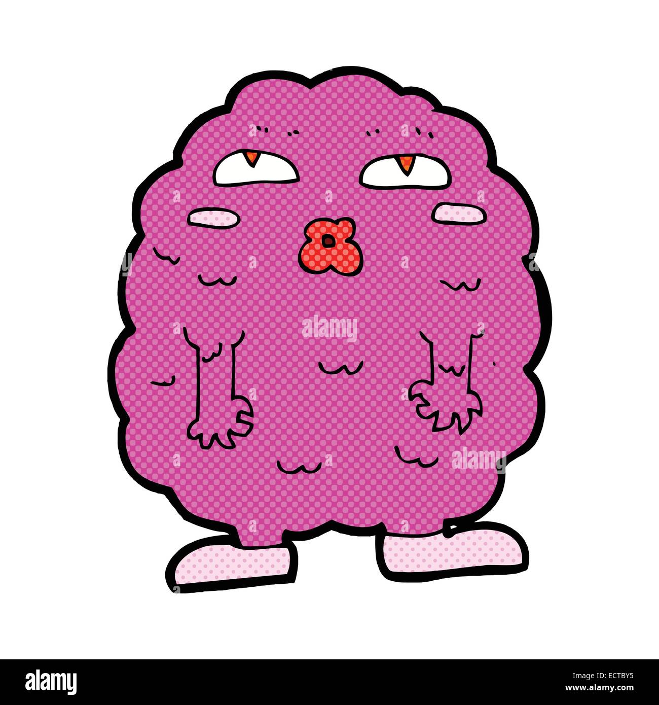 funny retro comic book style cartoon monster Stock Vector Image & Art ...