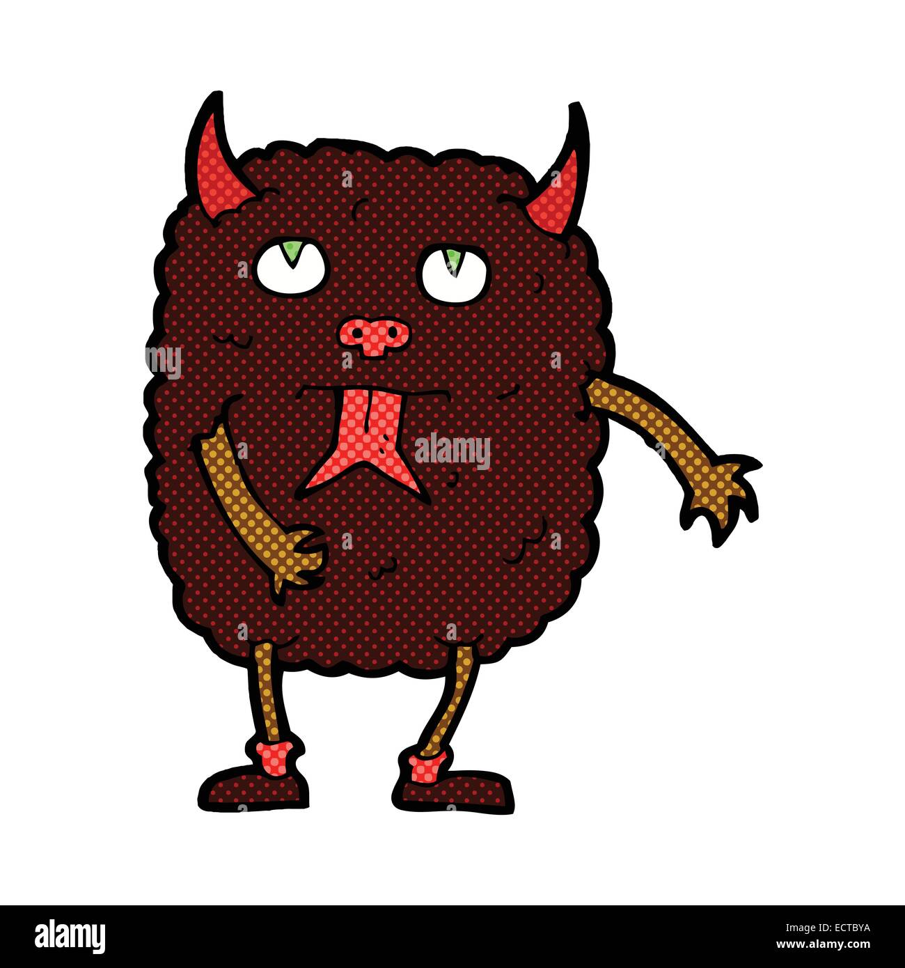 funny retro comic book style cartoon monster Stock Vector Image & Art ...