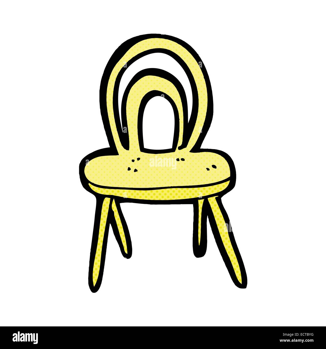 retro comic book style cartoon chair Stock Vector Image & Art - Alamy