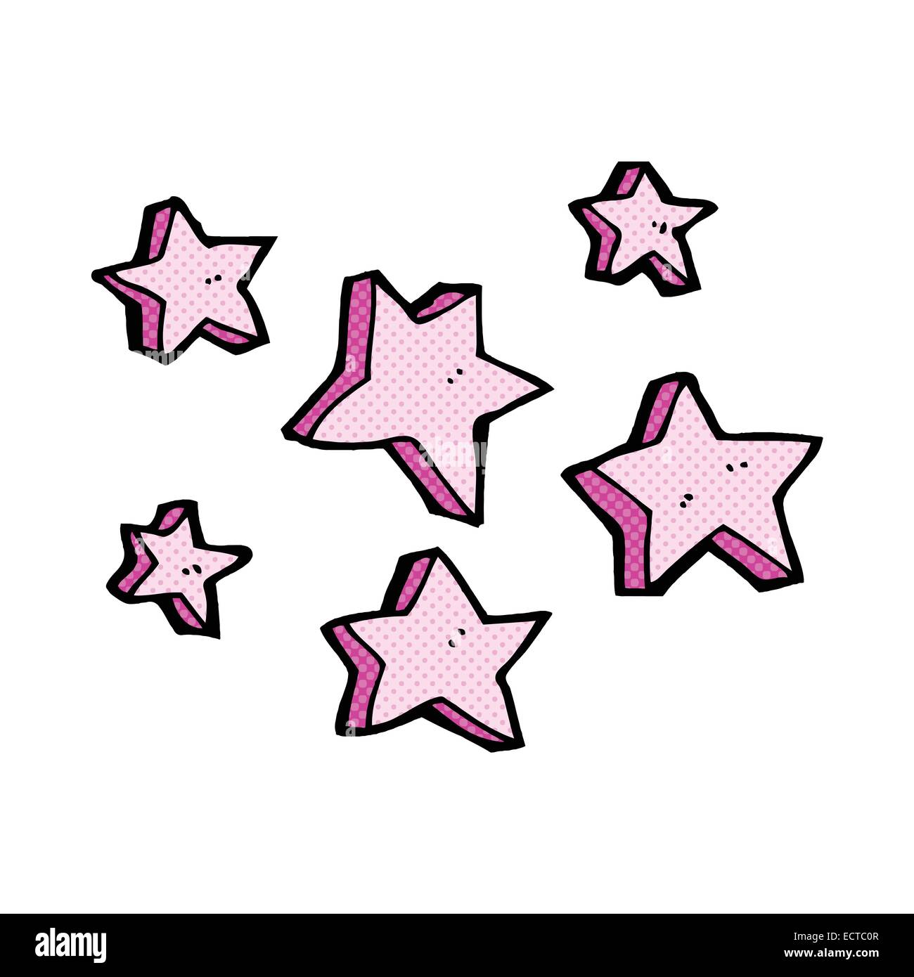 retro comic book style cartoon stars Stock Vector Image & Art - Alamy
