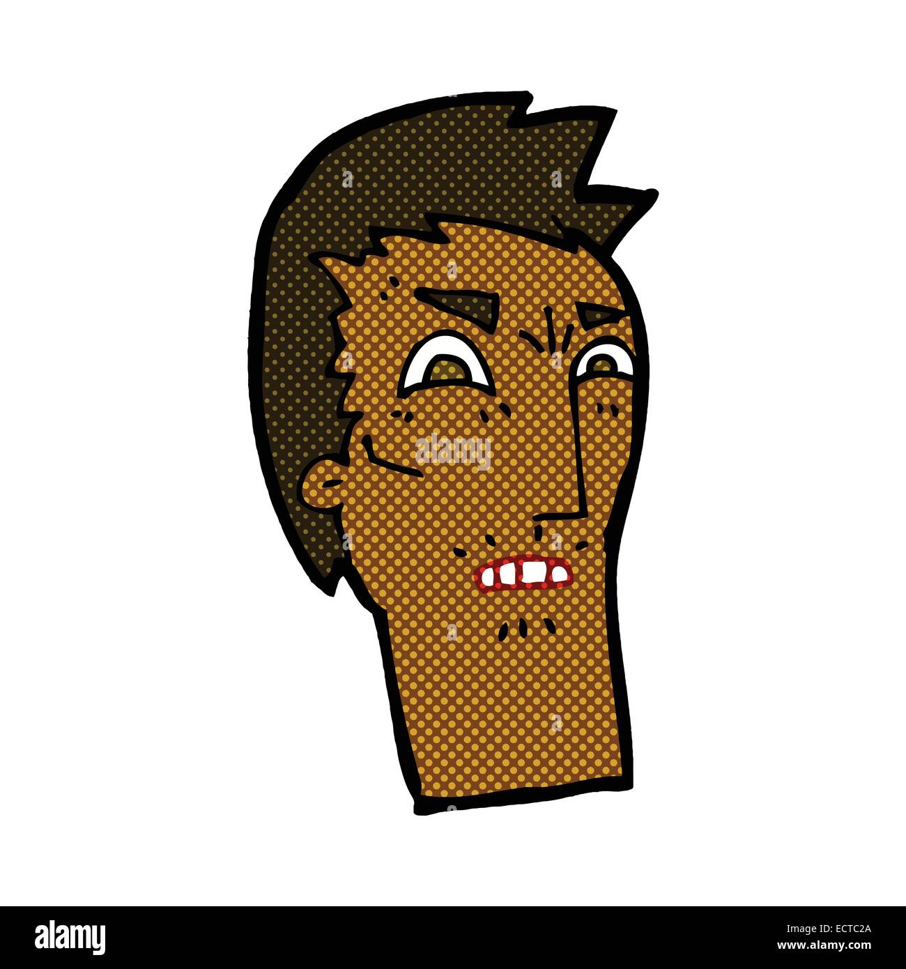retro comic book style cartoon angry face Stock Vector Image & Art - Alamy