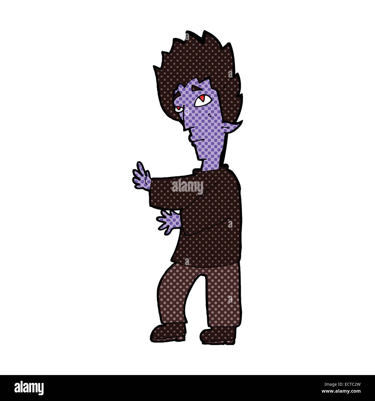retro comic book style cartoon vampire Stock Vector Image & Art - Alamy