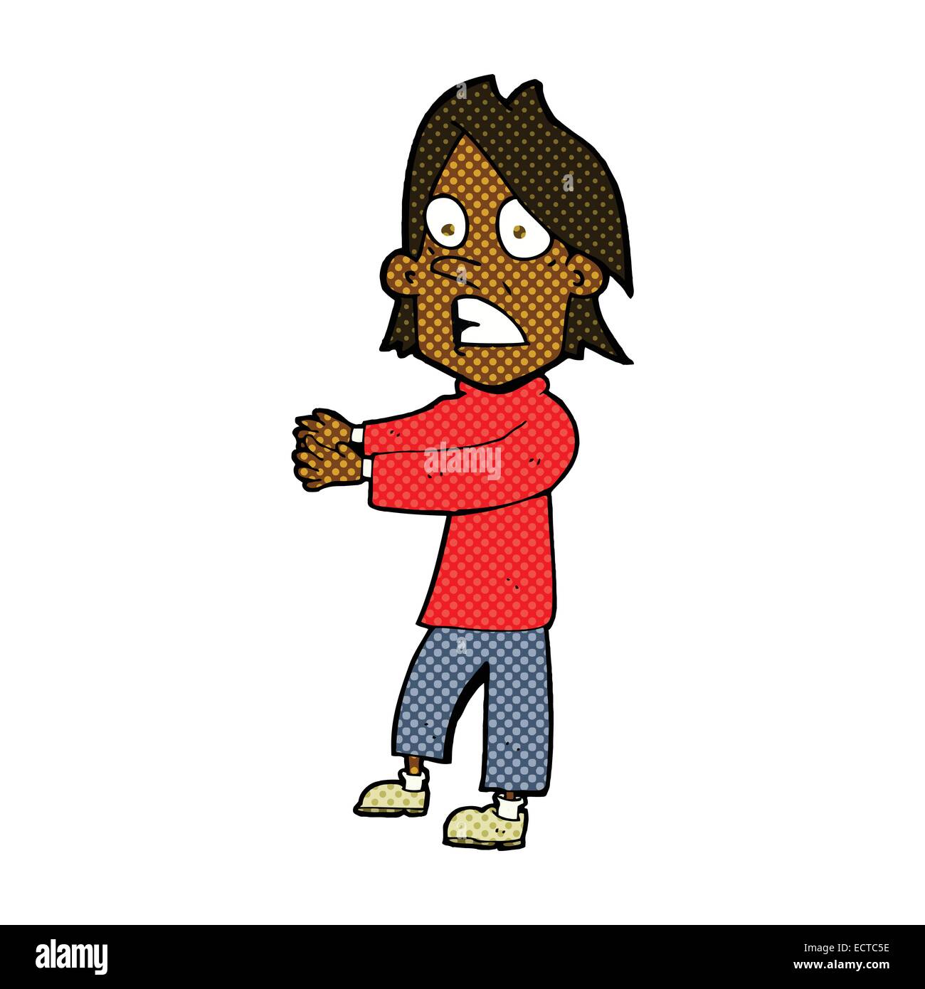 Cartoon shocked man book hi-res stock photography and images - Alamy