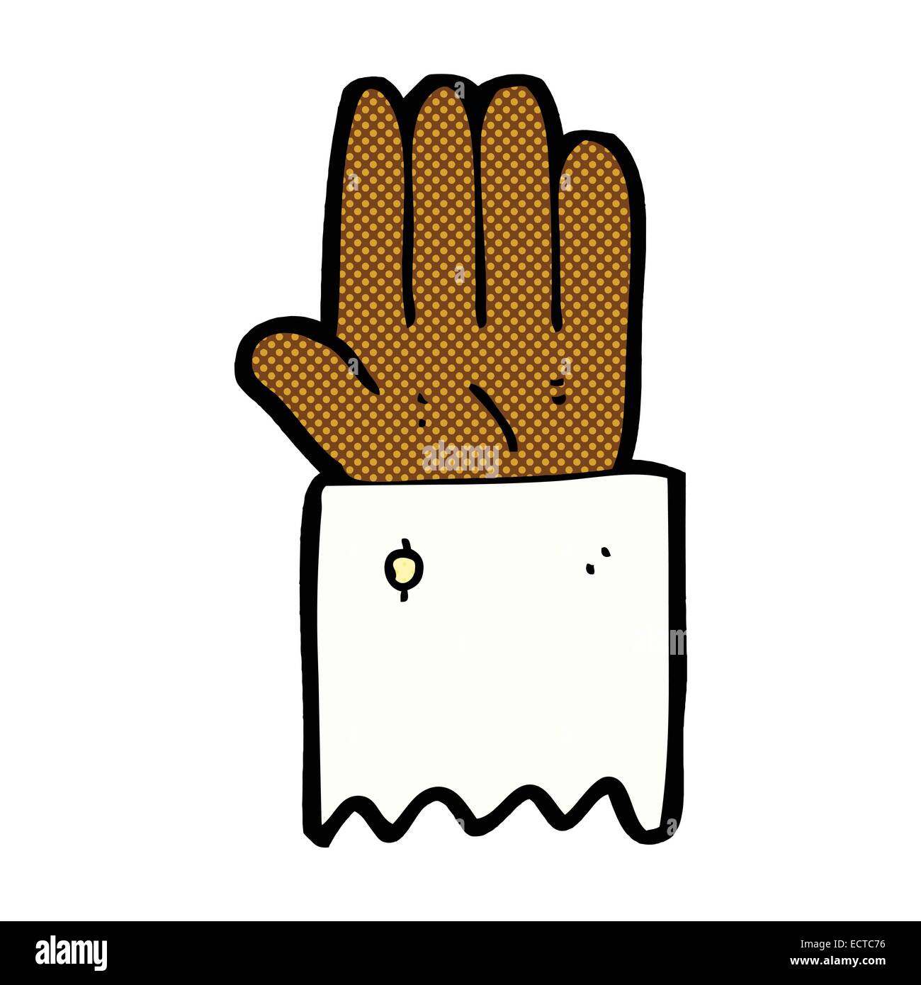 retro comic book style cartoon hand symbol Stock Vector Image & Art - Alamy