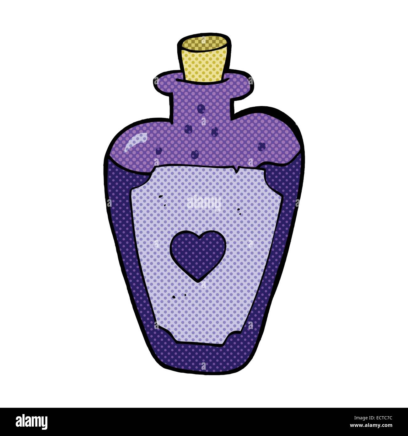 retro comic book style cartoon love potion Stock Vector Image & Art - Alamy