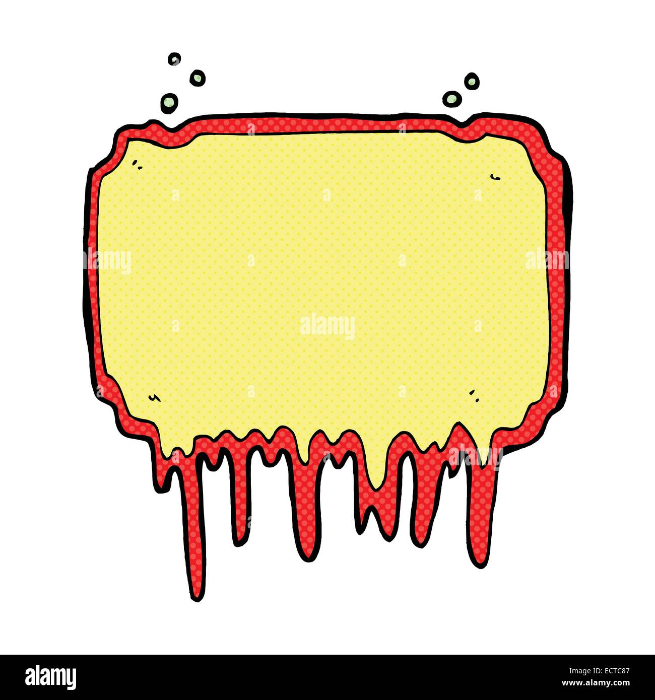 retro comic book style cartoon melting frame Stock Vector Image & Art ...