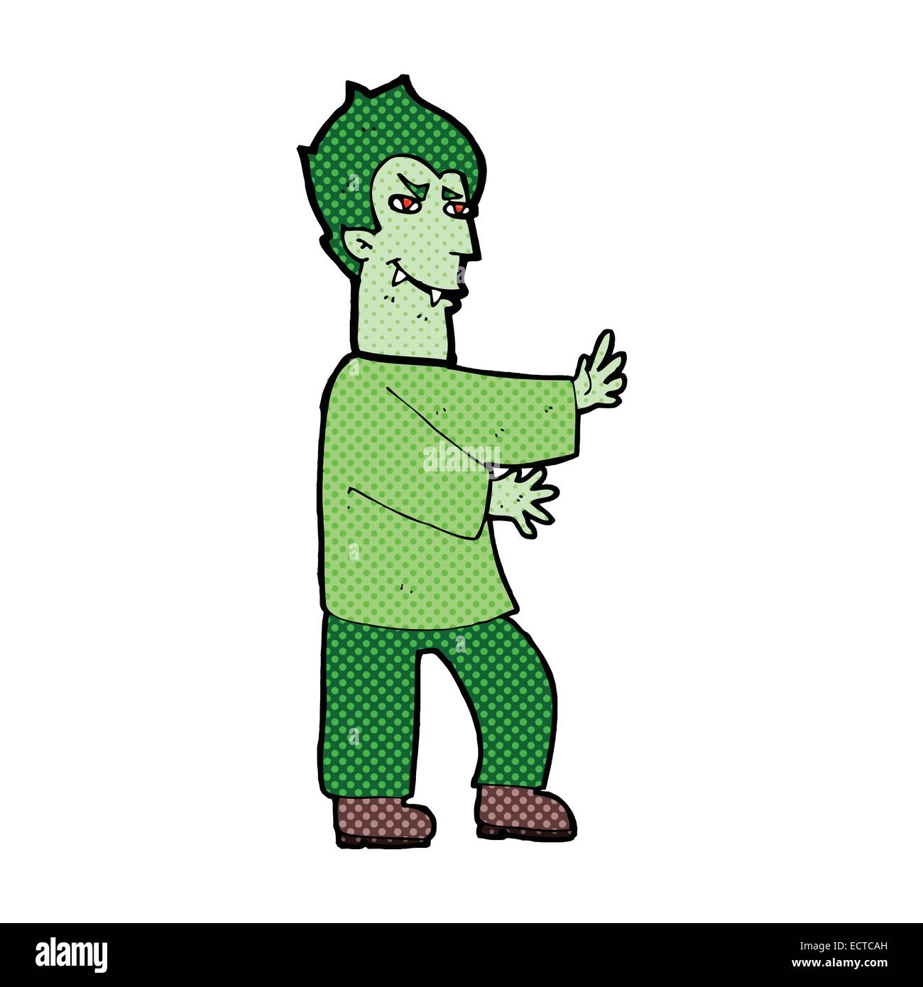 retro comic book style cartoon vampire Stock Vector Image & Art - Alamy