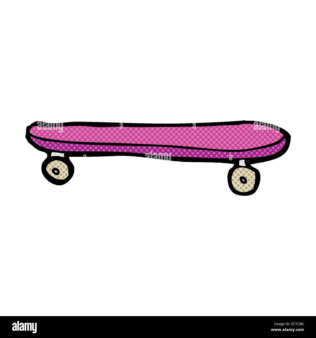 retro comic book style cartoon skateboard Stock Vector Image & Art - Alamy