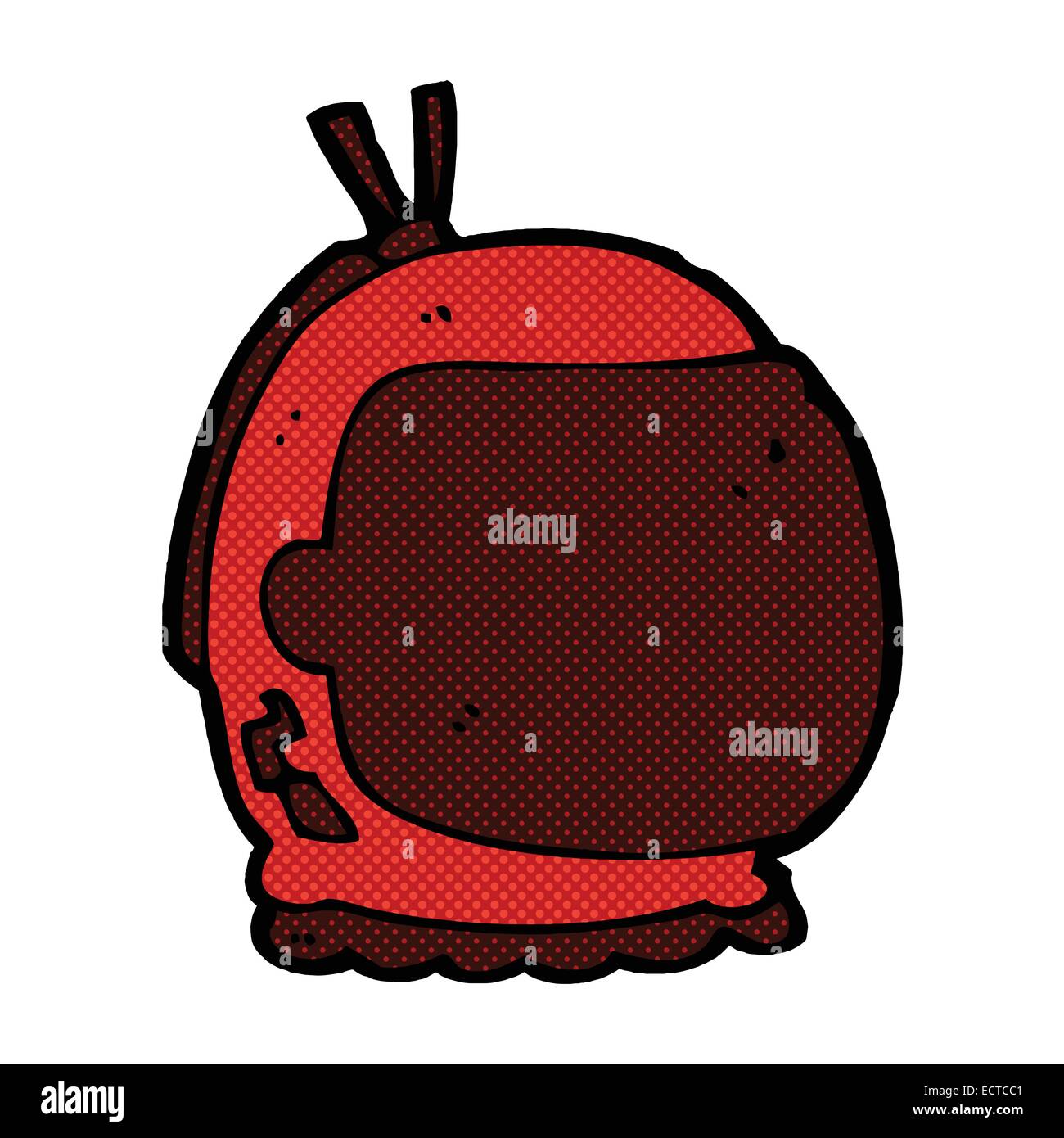 retro comic book style cartoon astronaut helmet Stock Vector Image ...