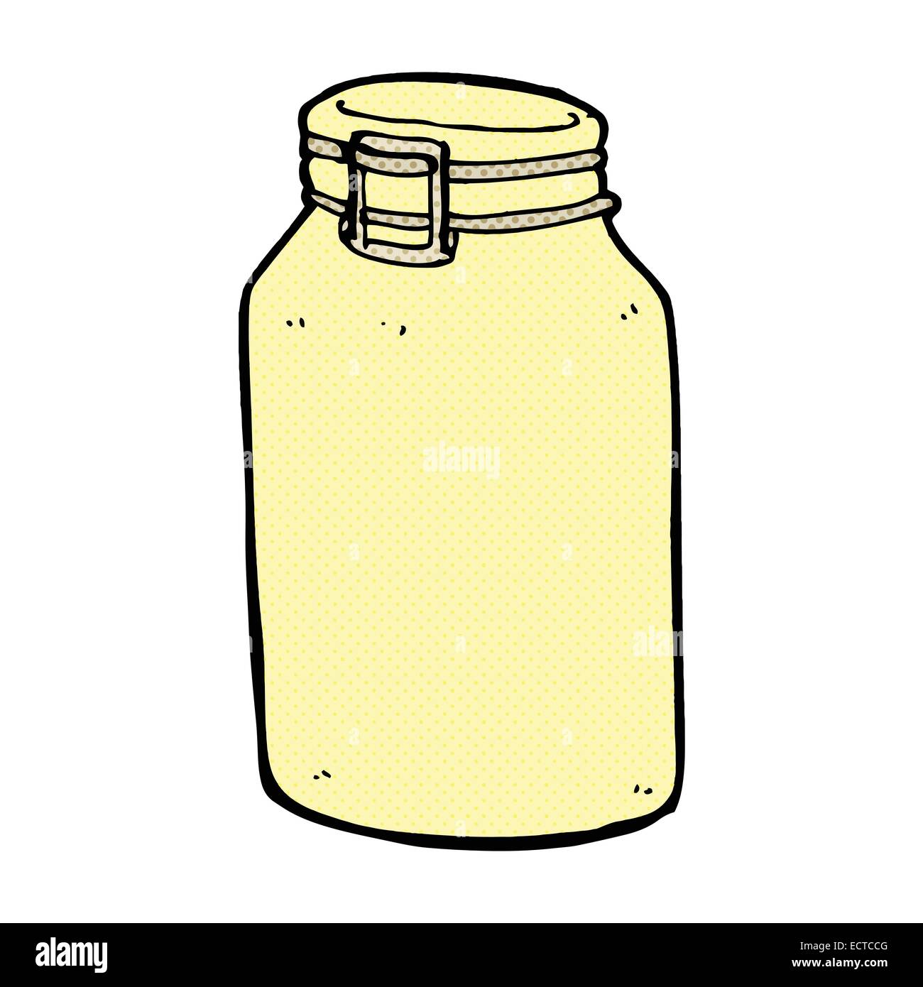 retro comic book style cartoon glass jar Stock Vector Image & Art - Alamy