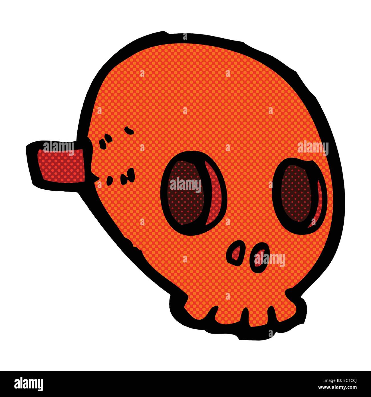 retro comic book style cartoon skull mask Stock Vector Image & Art - Alamy