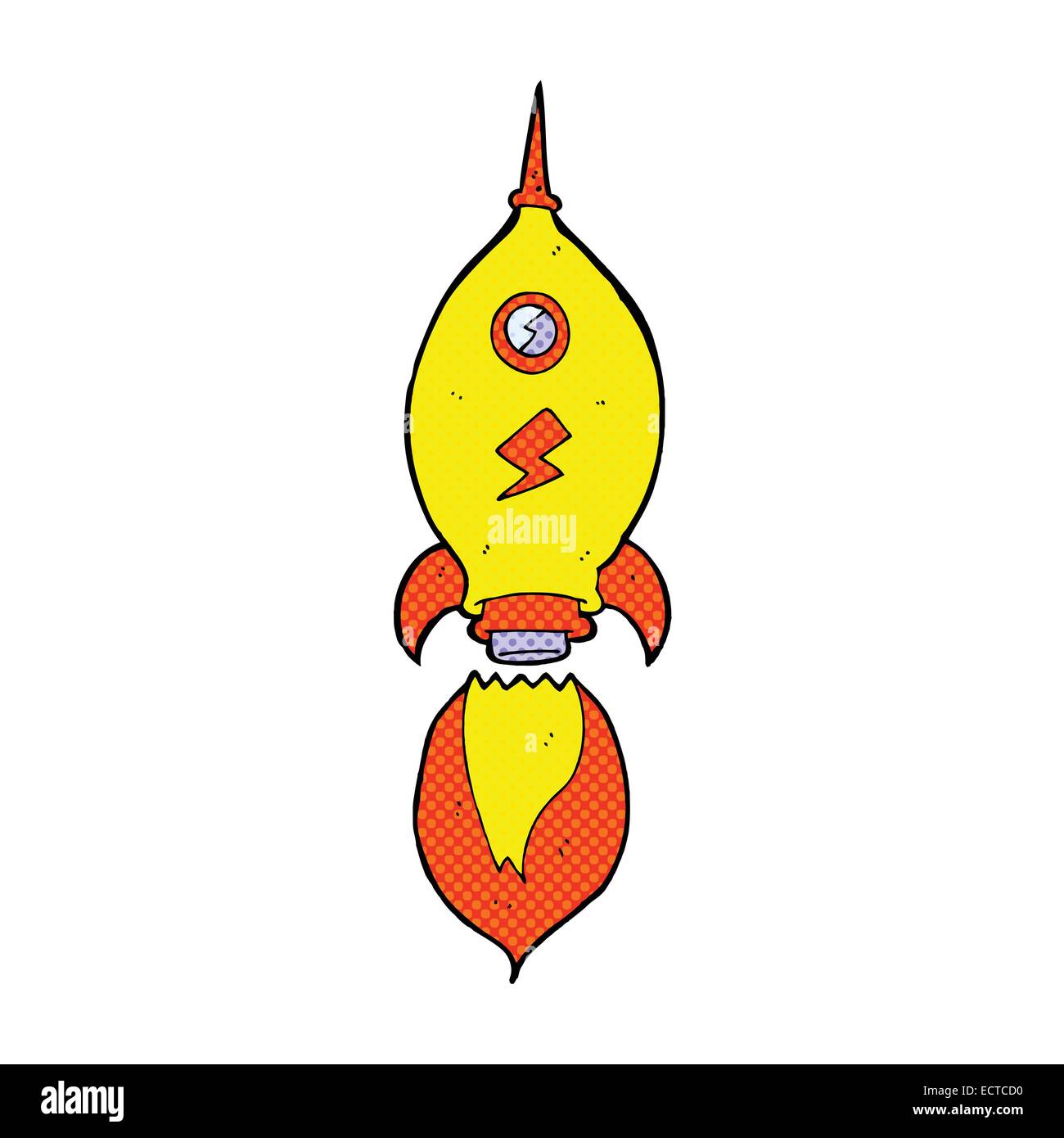 retro comic book style cartoon spaceship Stock Vector Image & Art - Alamy