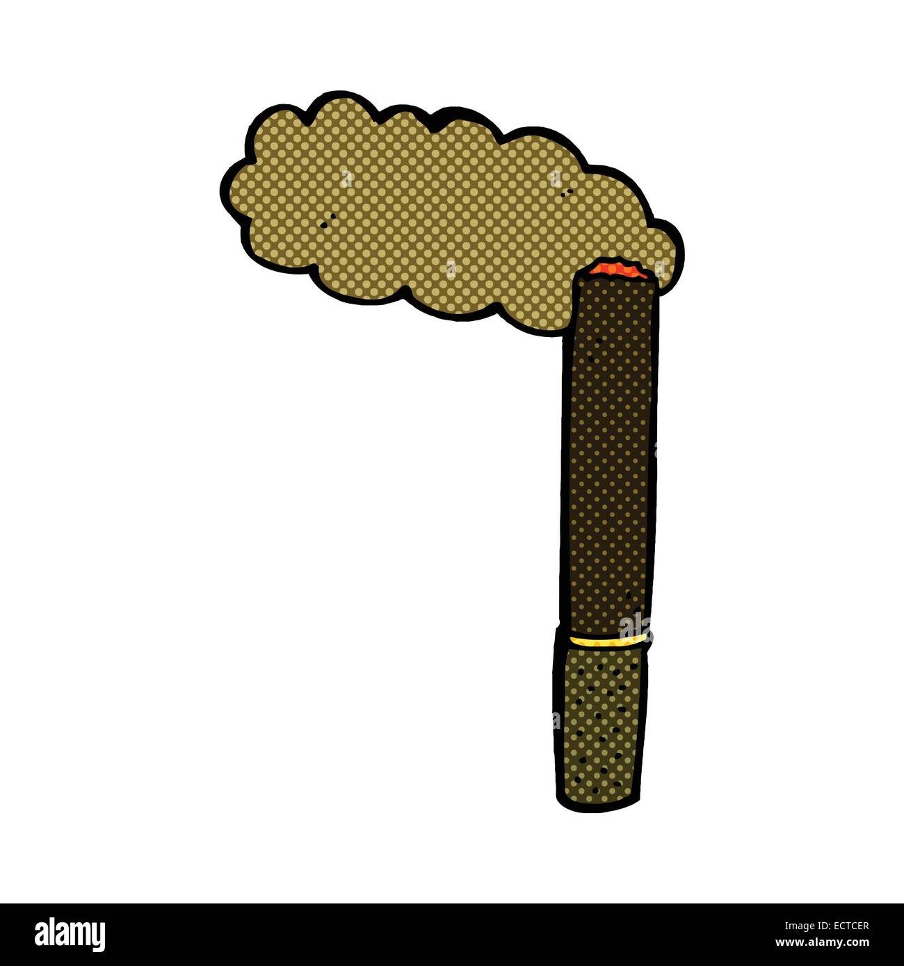 retro comic book style cartoon cigar Stock Vector Image & Art - Alamy
