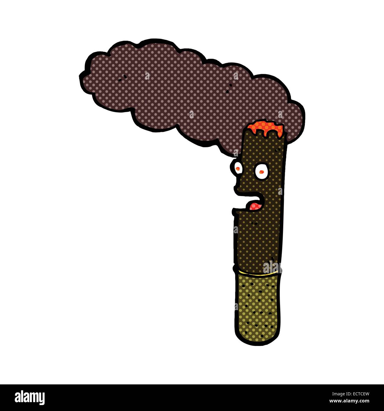 retro comic book style cartoon cigar Stock Vector Image & Art - Alamy