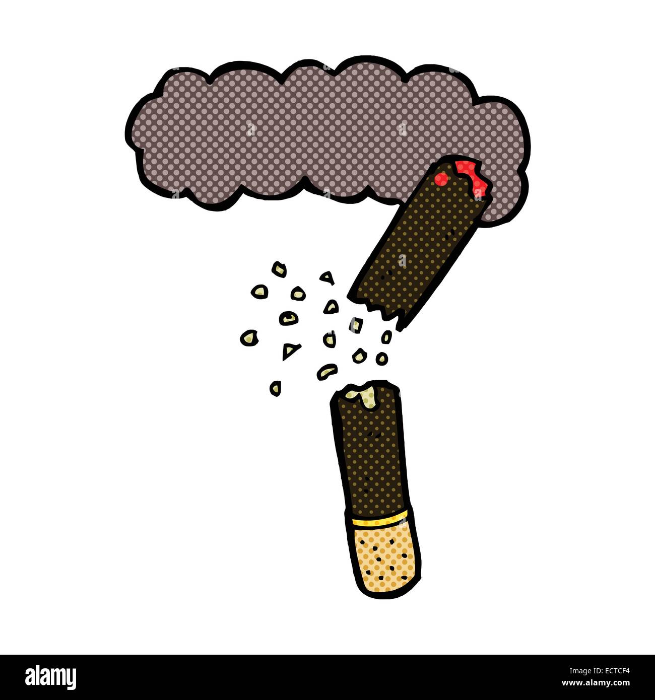 Broken cigar Stock Vector Images - Alamy
