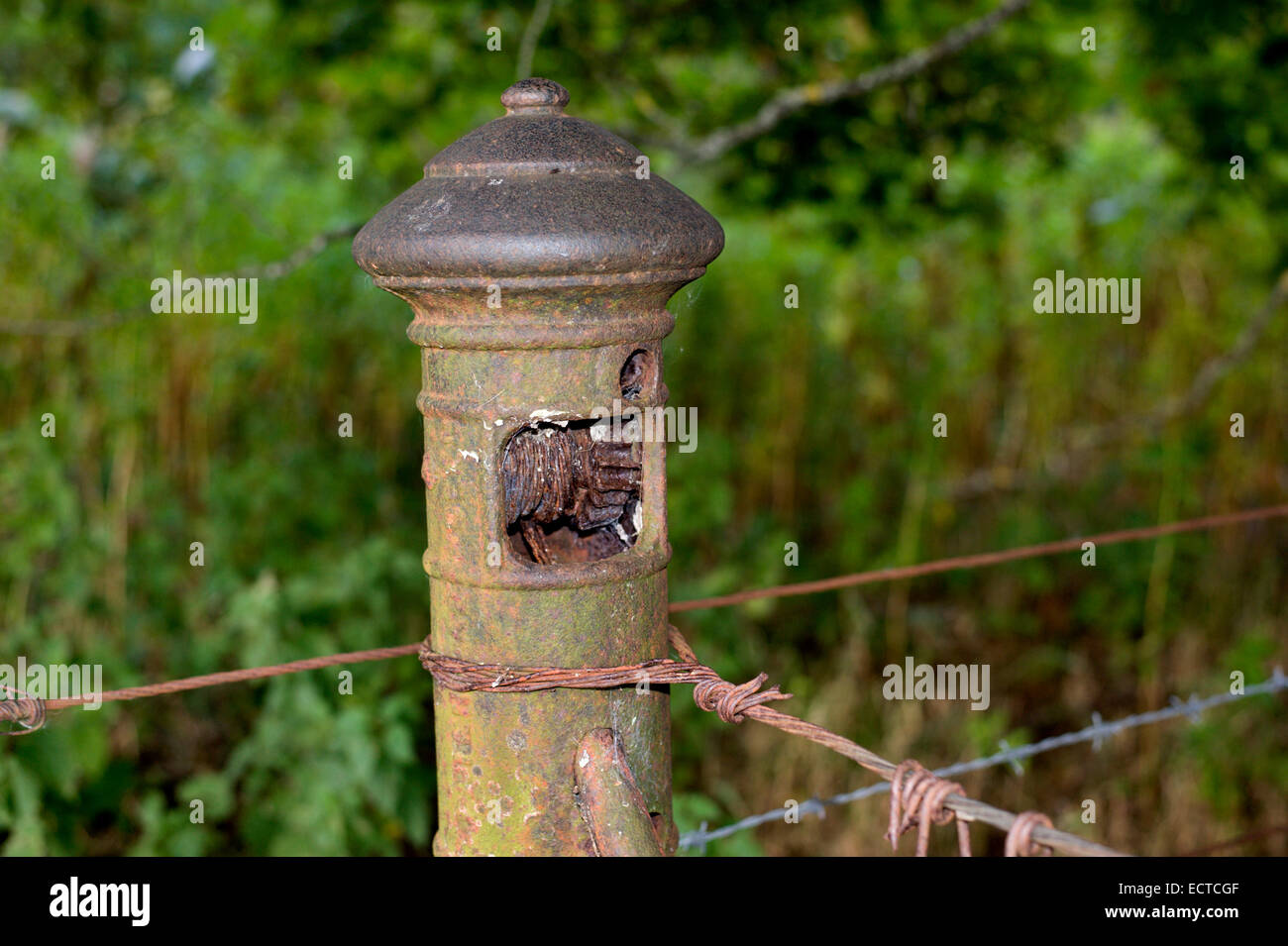 Weathered fence post hi-res stock photography and images - Alamy