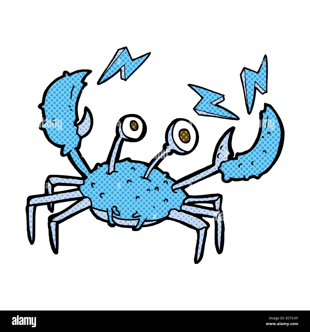 retro comic book style cartoon crab Stock Vector Image & Art - Alamy