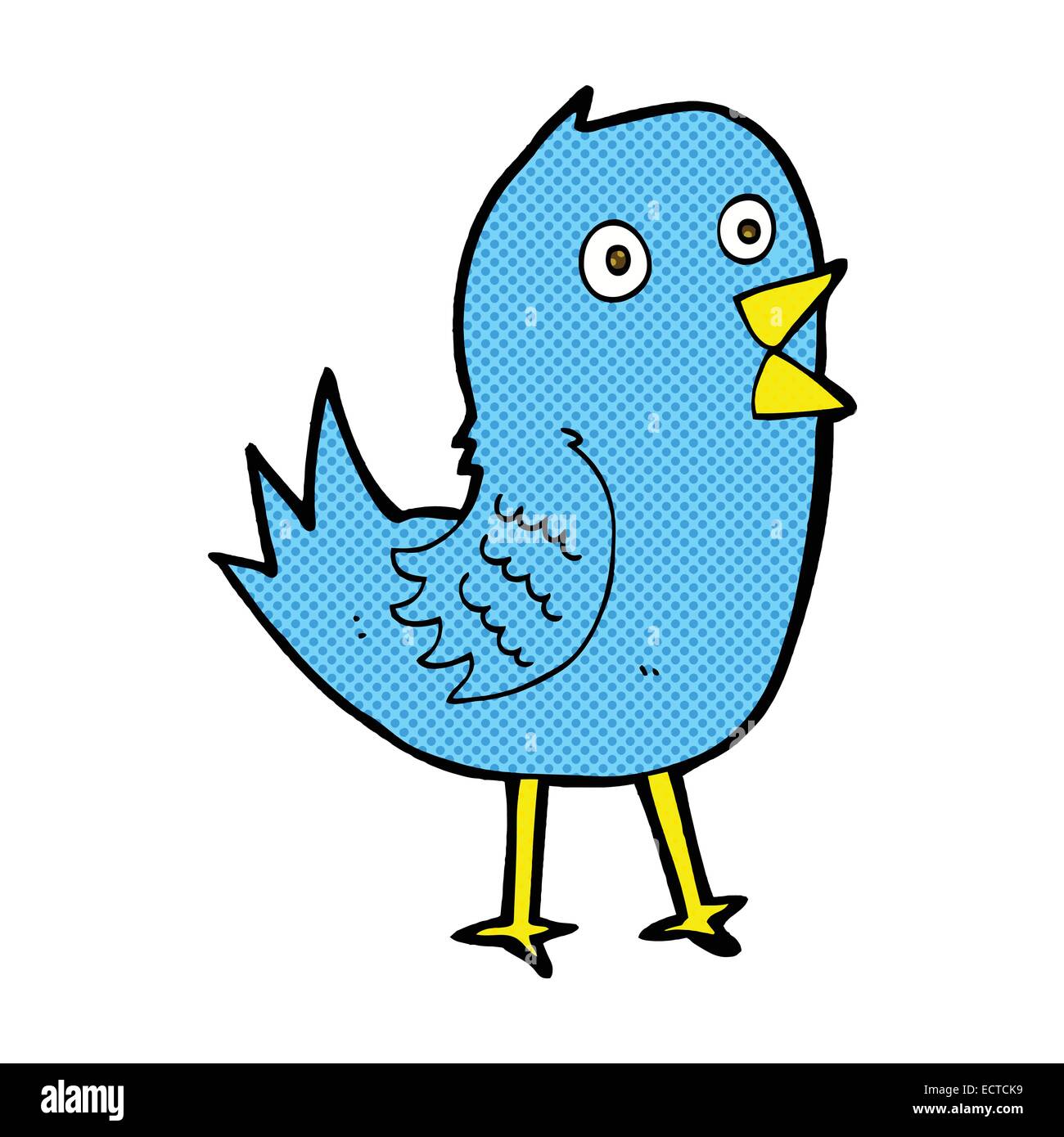 retro comic book style cartoon bluebird Stock Vector Image & Art - Alamy