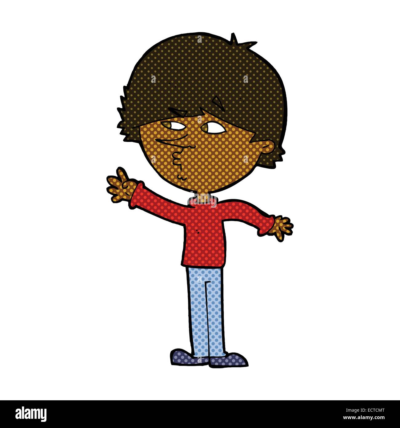 Cartoon style drawing worried man hi-res stock photography and images ...