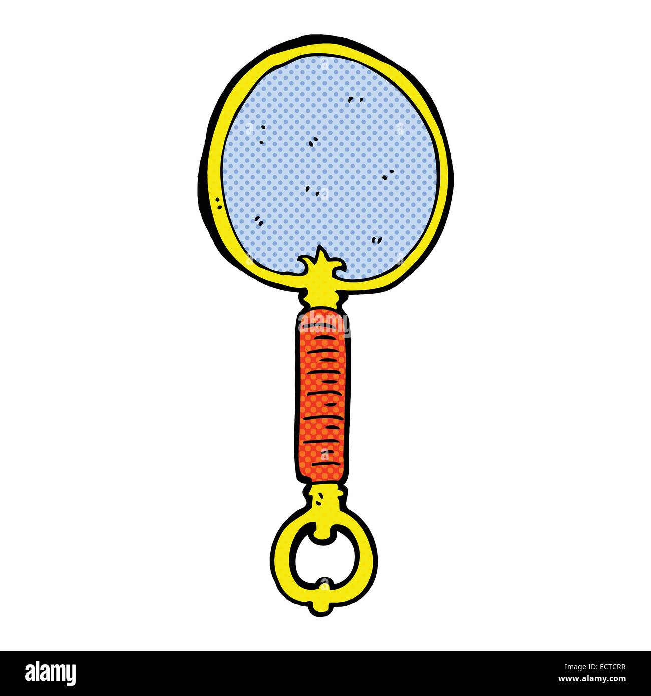 retro comic book style cartoon looking glass Stock Vector Image & Art ...