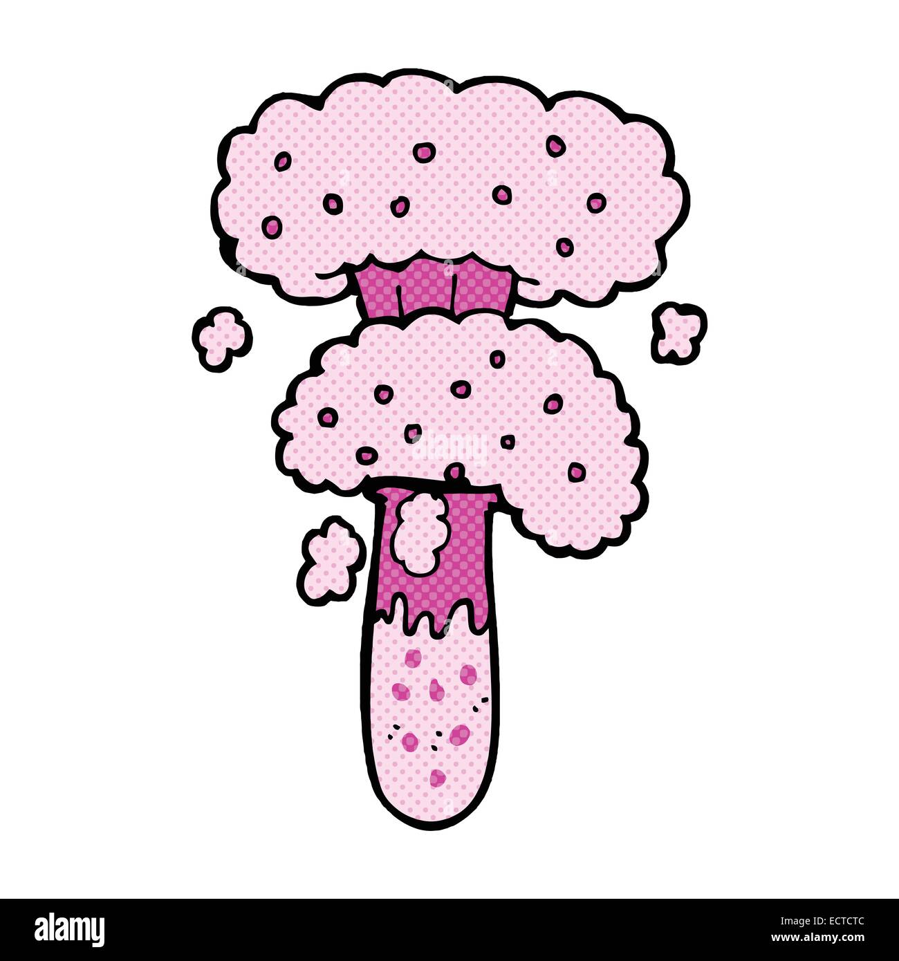 retro comic book style cartoon science experiment Stock Vector Image ...