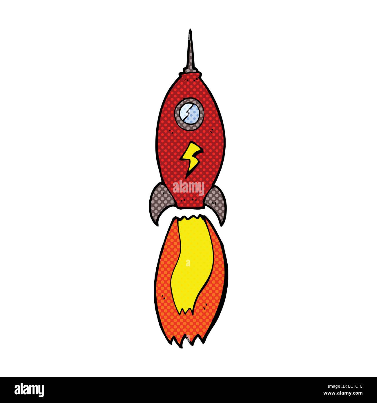 Comic book illustration rocket Stock Vector Images - Alamy