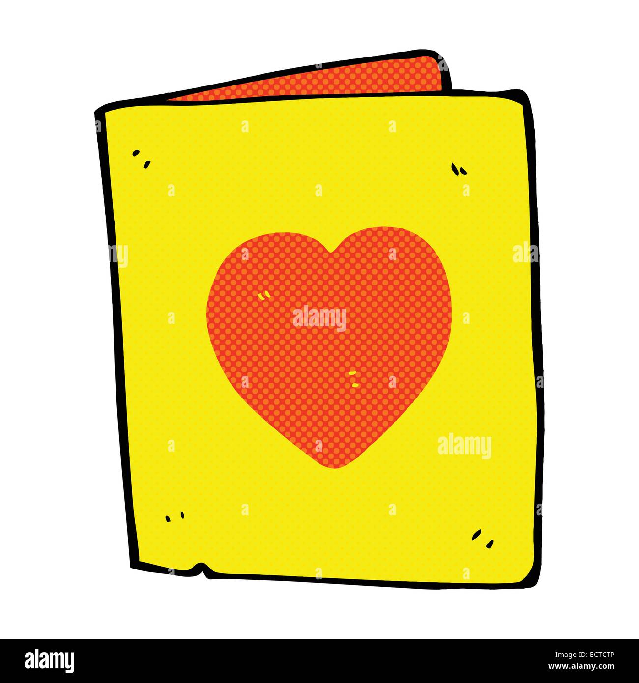 retro comic book style cartoon folded card Stock Vector Image & Art - Alamy