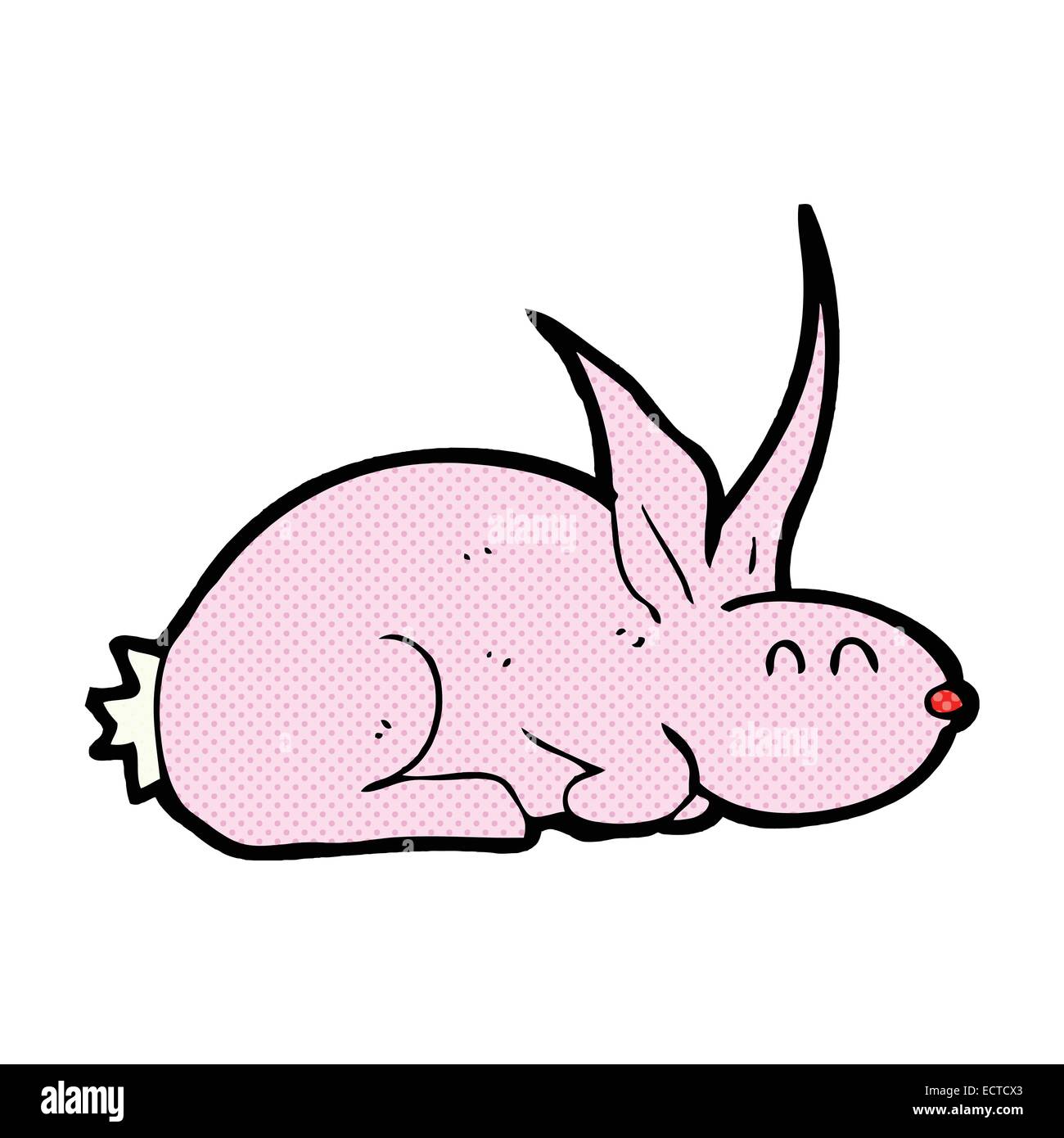 retro comic book style cartoon rabbit Stock Vector Image & Art - Alamy