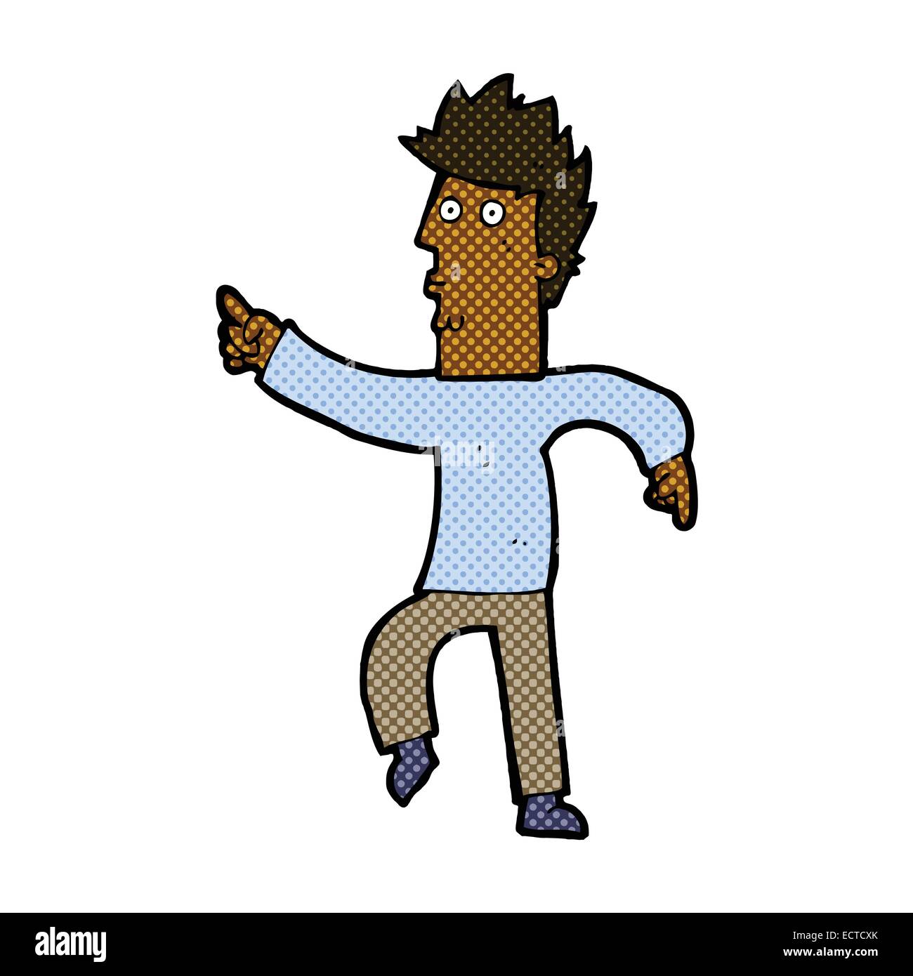 Cartoon style drawing worried man hi-res stock photography and images ...