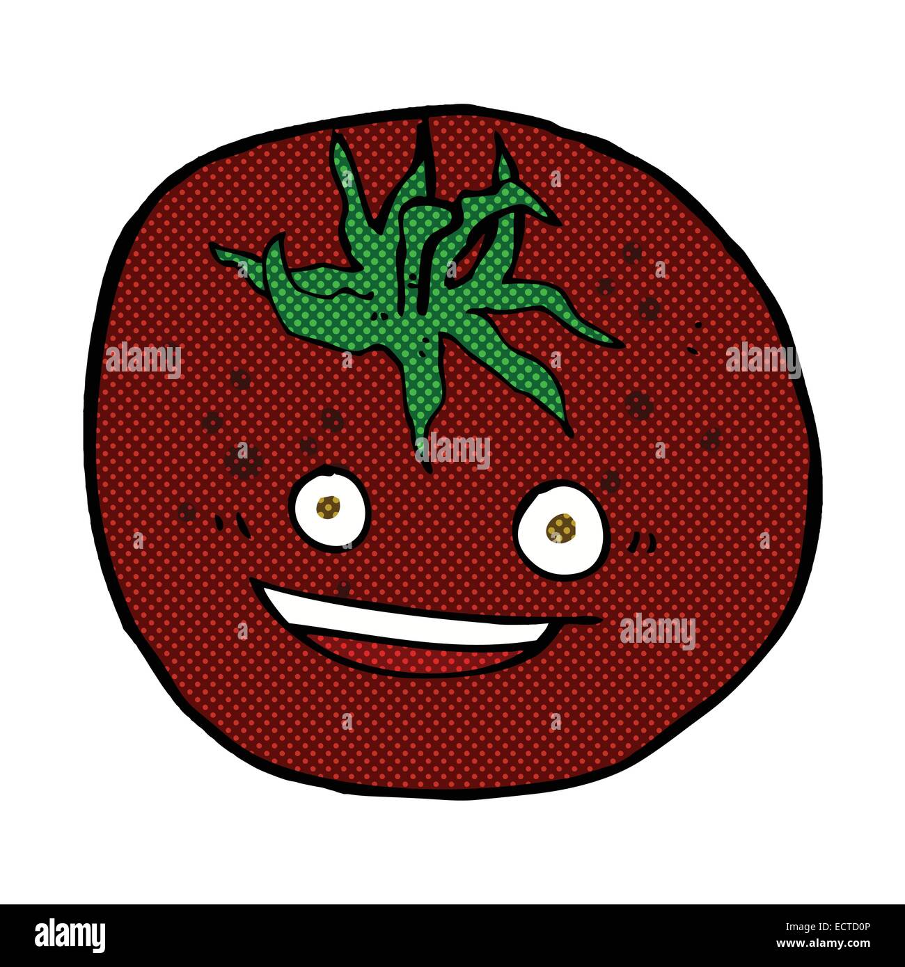 retro comic book style cartoon tomato Stock Vector Image & Art - Alamy
